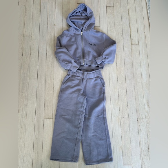 Zara | Matching Sets | Zara Girls Lavendar Cropped Hoodie And ...